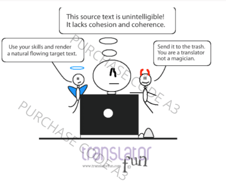 A translator’s dilemma: what to do with an unintelligible source text ...