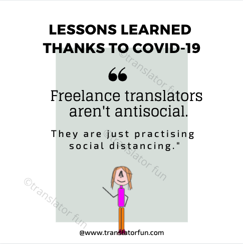 Lessons learned thanks to COVID-19 — social distancing | Translator Fun