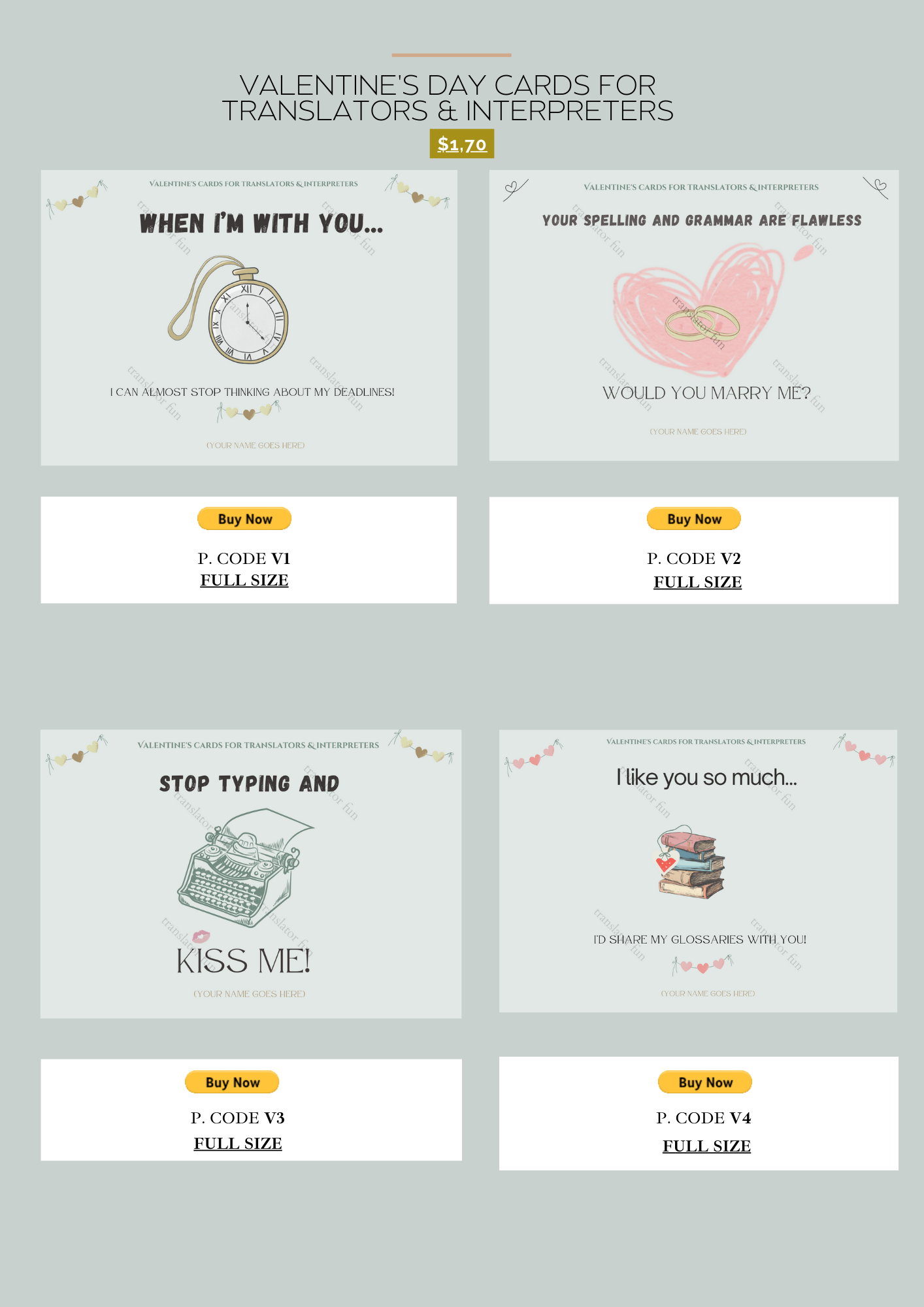 Valentine’s Day cards for translators and interpreters | Translator Fun